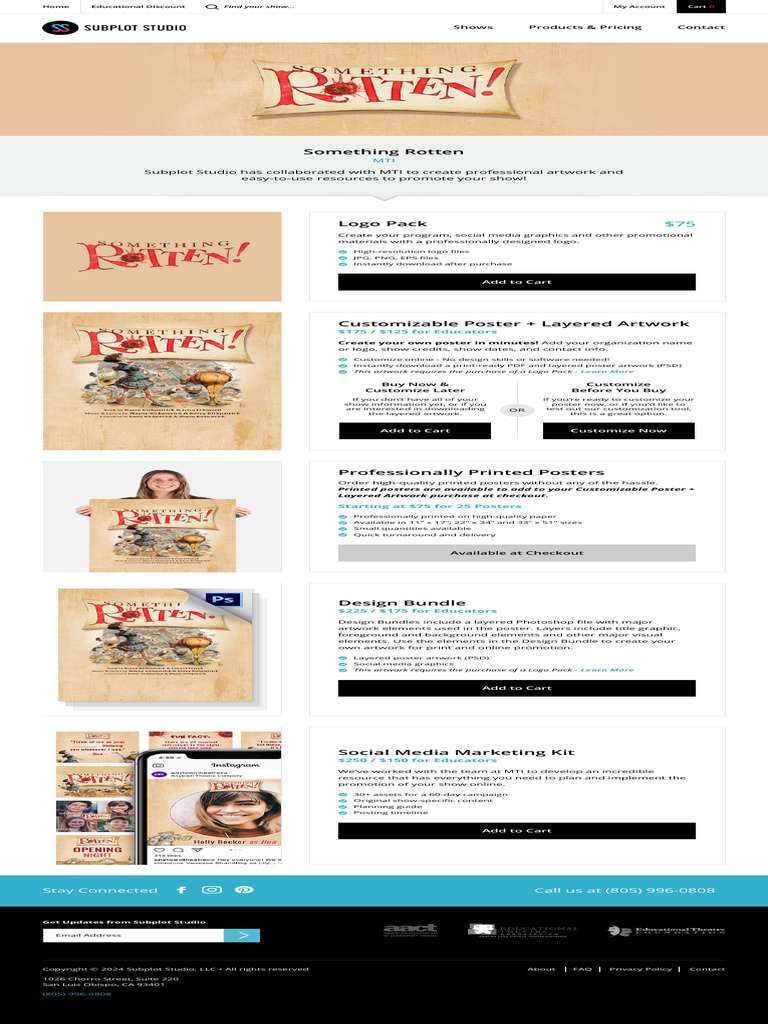 Something Rotten Poster Theatre Artwork & Promotional Material by Subplot Studio | PDF | Adobe ...