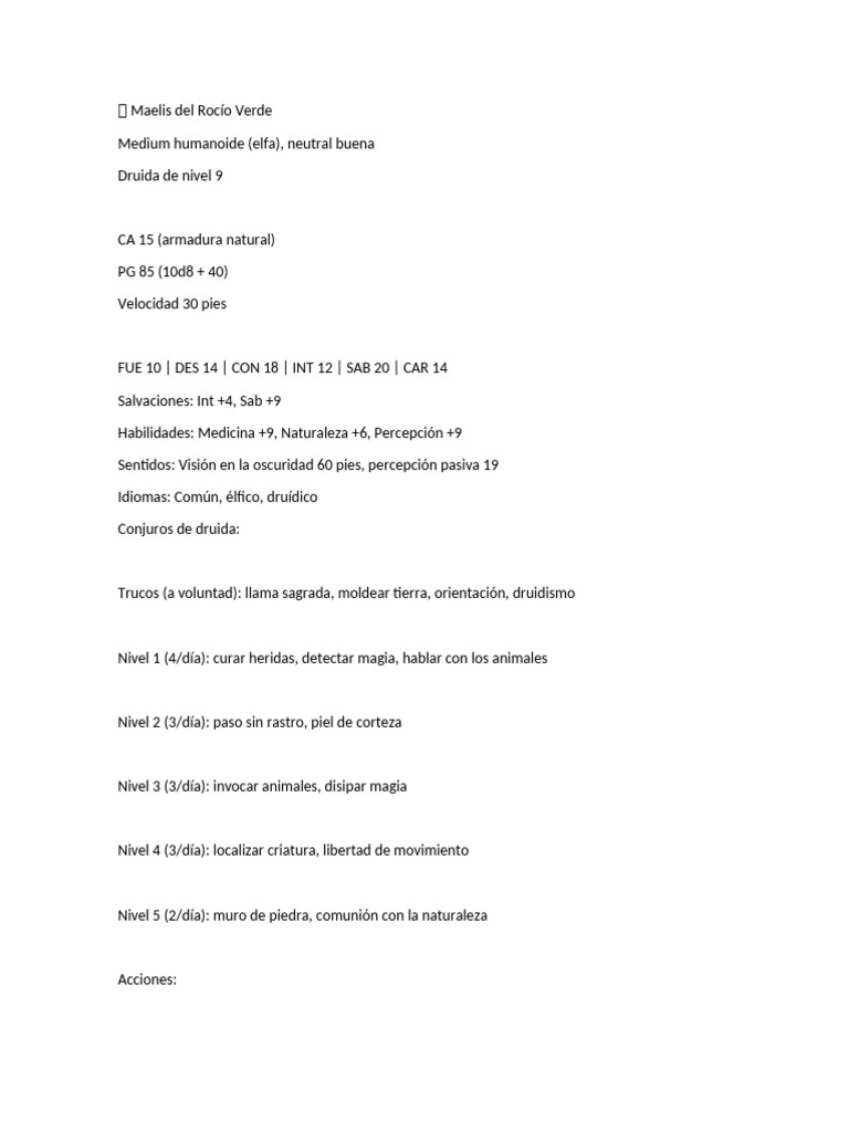 Nuevo Documento de Microsoft Word | PDF | druida