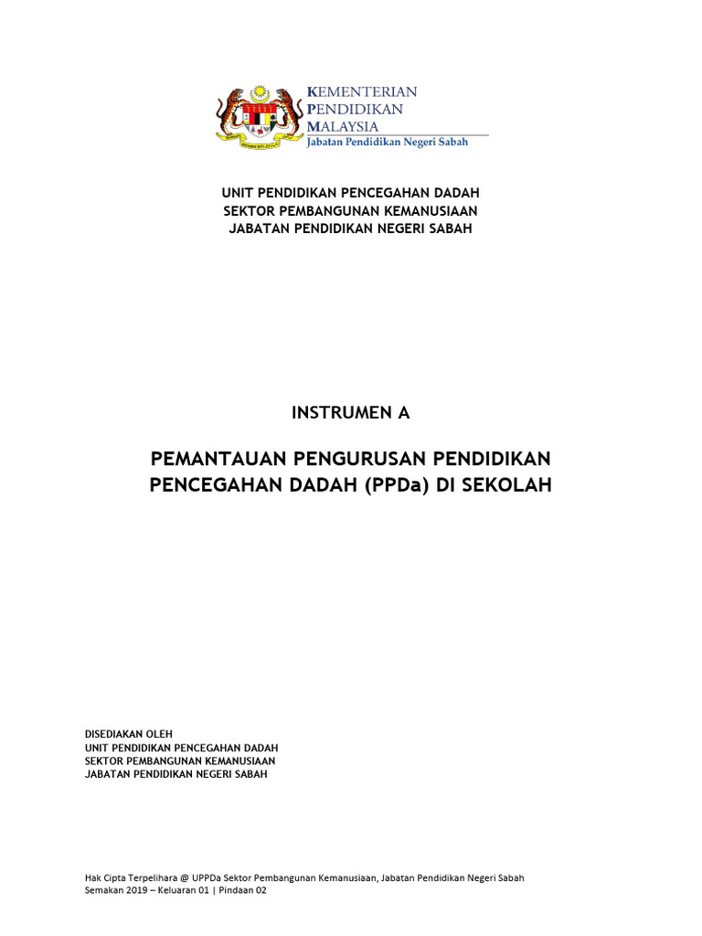 Instrumen Pemantauan Fail Unit PPDa | PDF