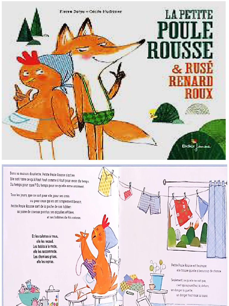 La Petite Poule Rousse Et Rusé Renard Roux | PDF