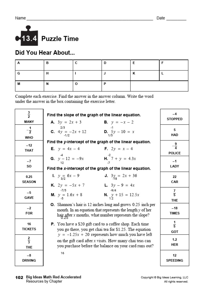Kami Export - 13.4 Graphing Linear Equations in Slope-Intercept Form ...