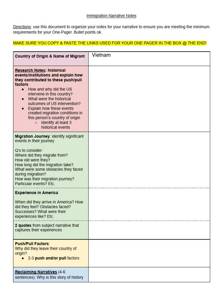 Edited - One-Pager: Research Notes. | PDF