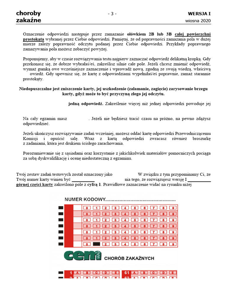2020 Wiosna - Choroby Zakaźne | PDF