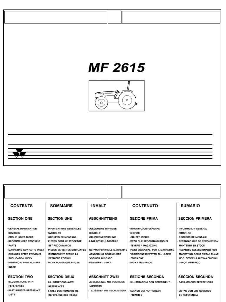 MF 2615 | PDF | Clutch | Axle