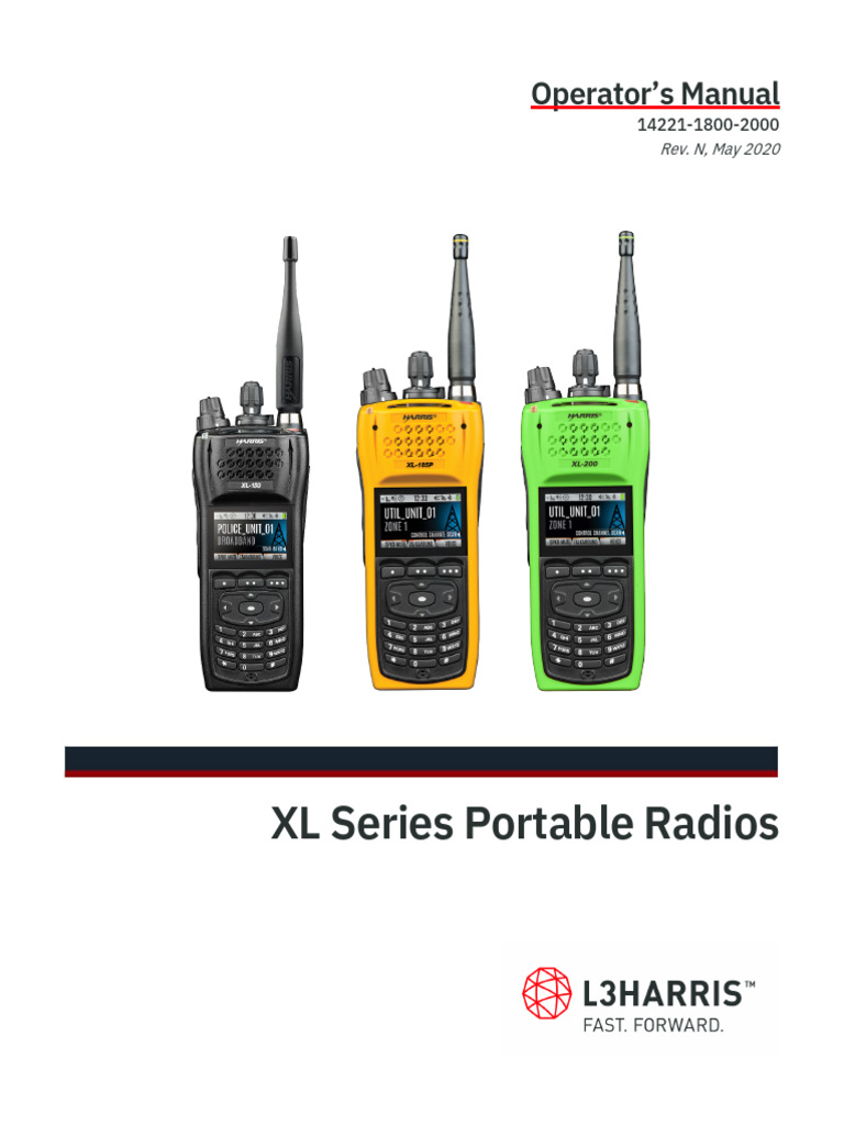 Harris XL-200 User Manual | PDF | Transmitter | Electromagnetic ...