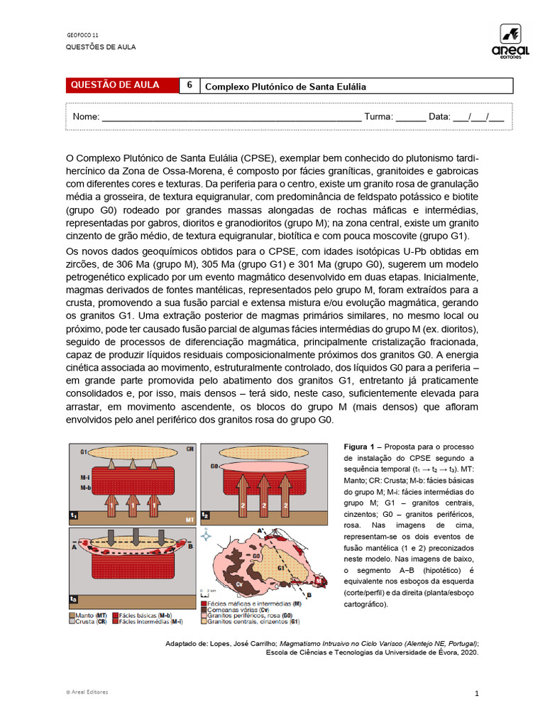 ae_gf11_qa_6 | PDF | Magma | Granito
