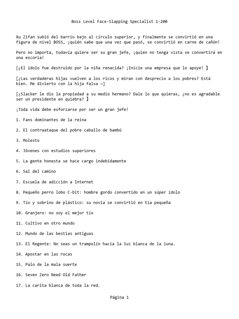 Boss Level Face-Slapping Specialist 1-200 | PDF