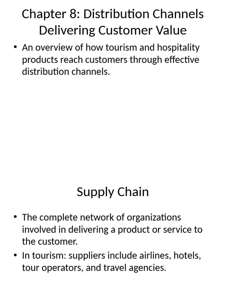 Chapter8 Distribution Channels English | PDF