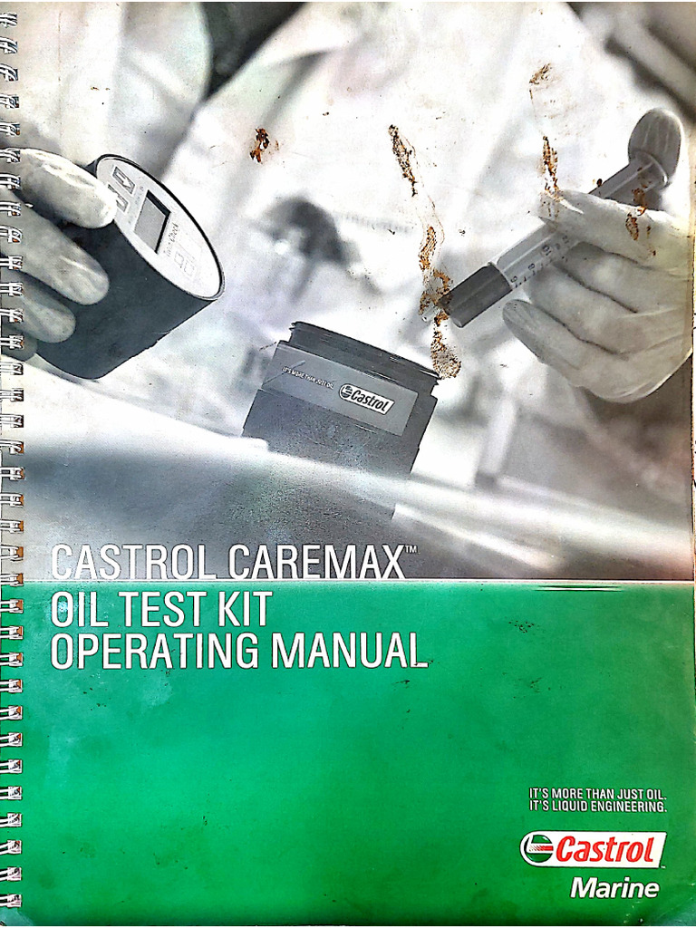 Castrol Caremax Oil Test Kit Operating Manual | PDF