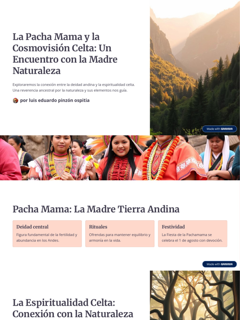 La-Pacha-Mama-y-la-Cosmovision-Celta-Un-Encuentro-con-la-Madre-Naturaleza | PDF