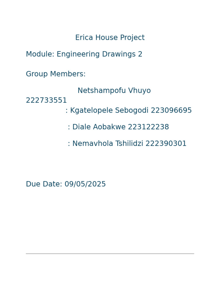ERICA HOUSE Report | PDF | Beam (Structure) | Foundation (Engineering)