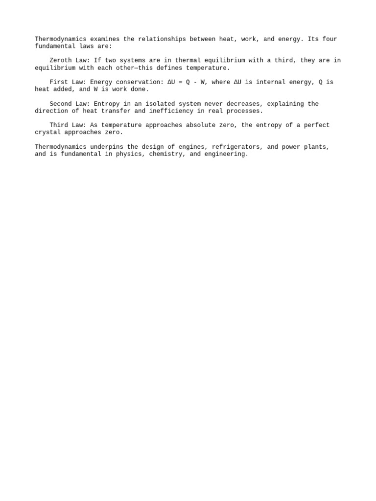 Basic Principles of Thermodynamics | PDF