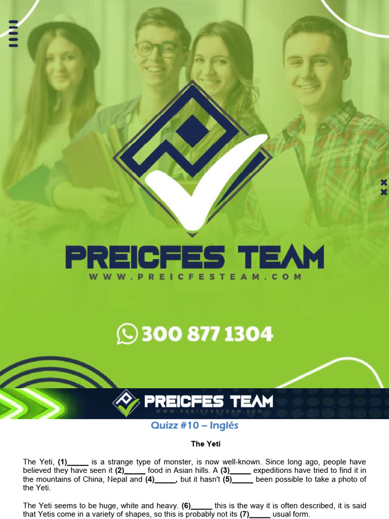 10 Quizizz Ingl-S 3 | PDF | Sustantivo | Traducciones