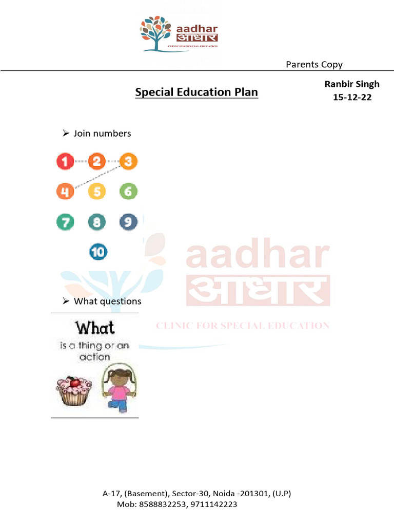 Special Education Plan: Parents | PDF