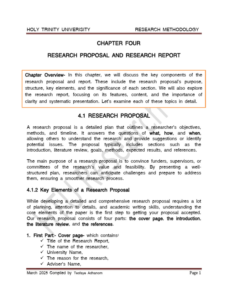 HTU RESEARCH METHODOLOGY Chapter 4 | PDF | Methodology | Literature Review
