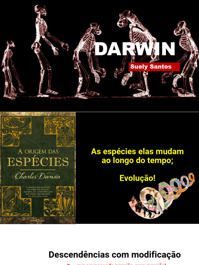 A Evolução e Teorias de Darwin e Lamarck | PDF | Seleção natural ...