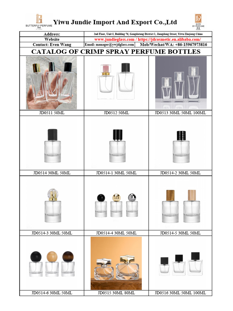Catalog OF PERFUME BOTTLES - YIWU JUNDIE 2023(2024-07-01 07_24_39) | PDF