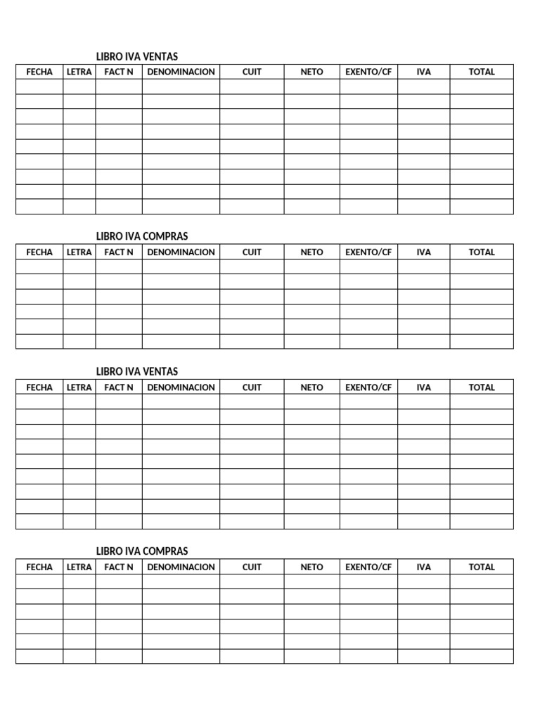 Libro IVA | PDF
