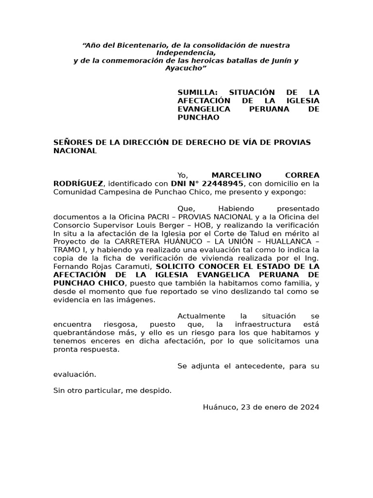 SUMILLA PUNCHAO CHICO Iglesia | PDF