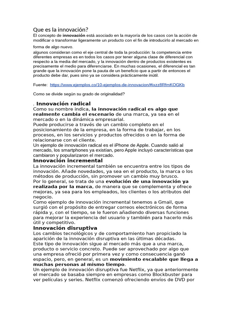 Documento innovacion ) | PDF | Innovación | Netflix