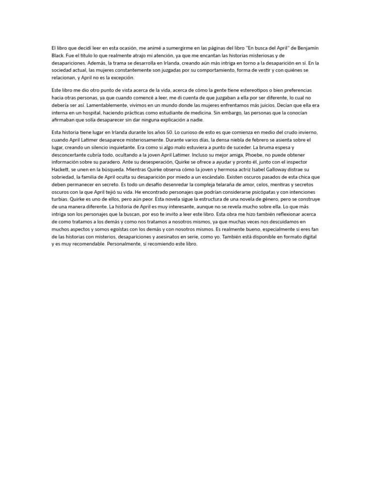 "En busca del April: misterio en Irlanda" | PDF