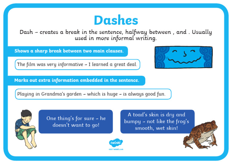 (426572) Dash Punctuation Poster | PDF