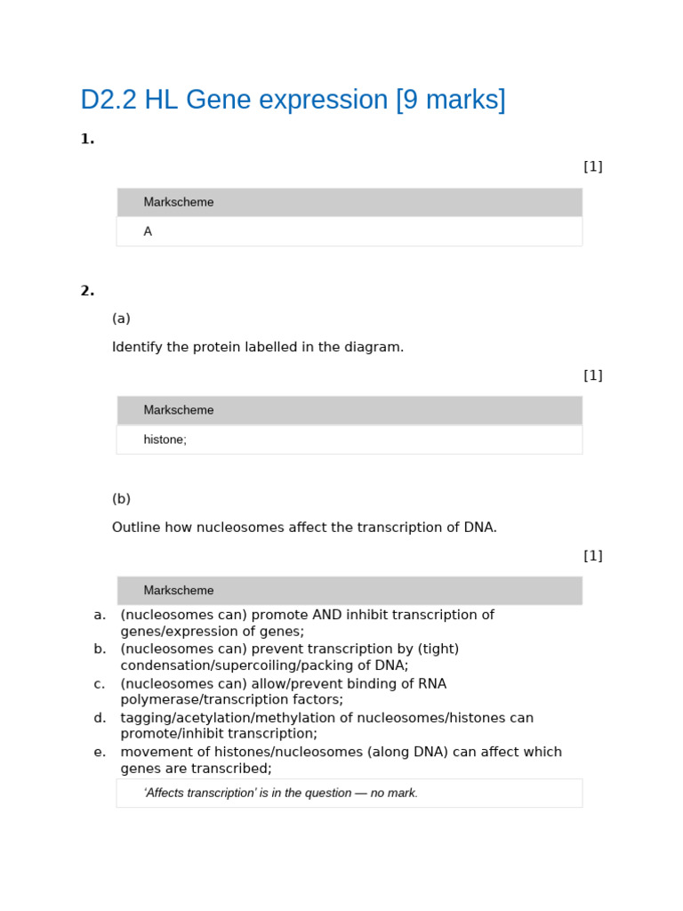 D2.2 HL Gene Expression MS | PDF