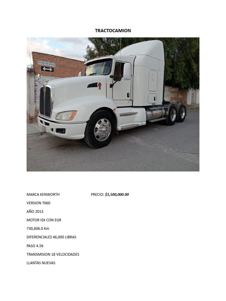 Tractocamion | PDF