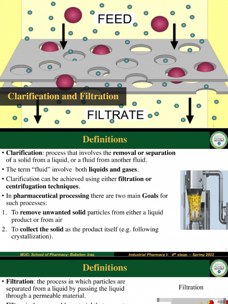 Filtration PDF A Pharmacutics | PDF
