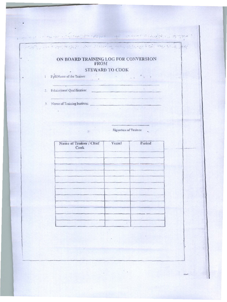 Training Log Book STSM | PDF