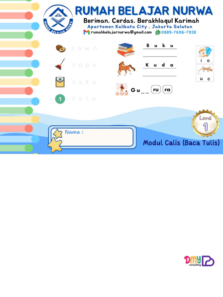 Level 1 - Modul Calis (Baca - Tulis) (55 Hal) | PDF