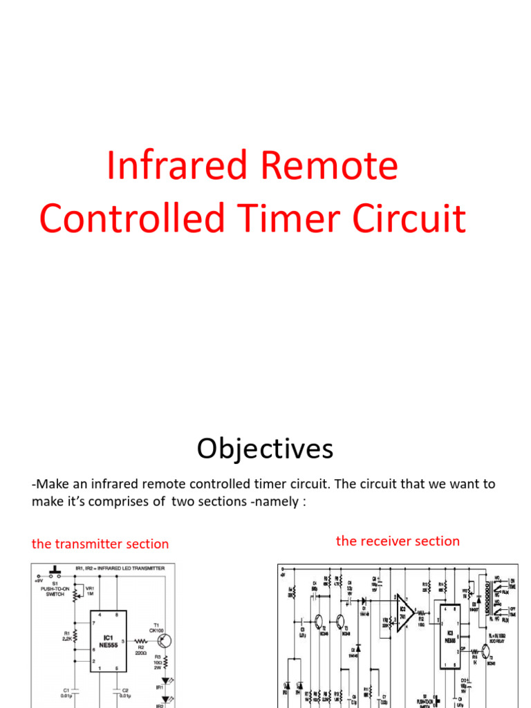 Infrared Remote Controlled Timer Circuit | PDF