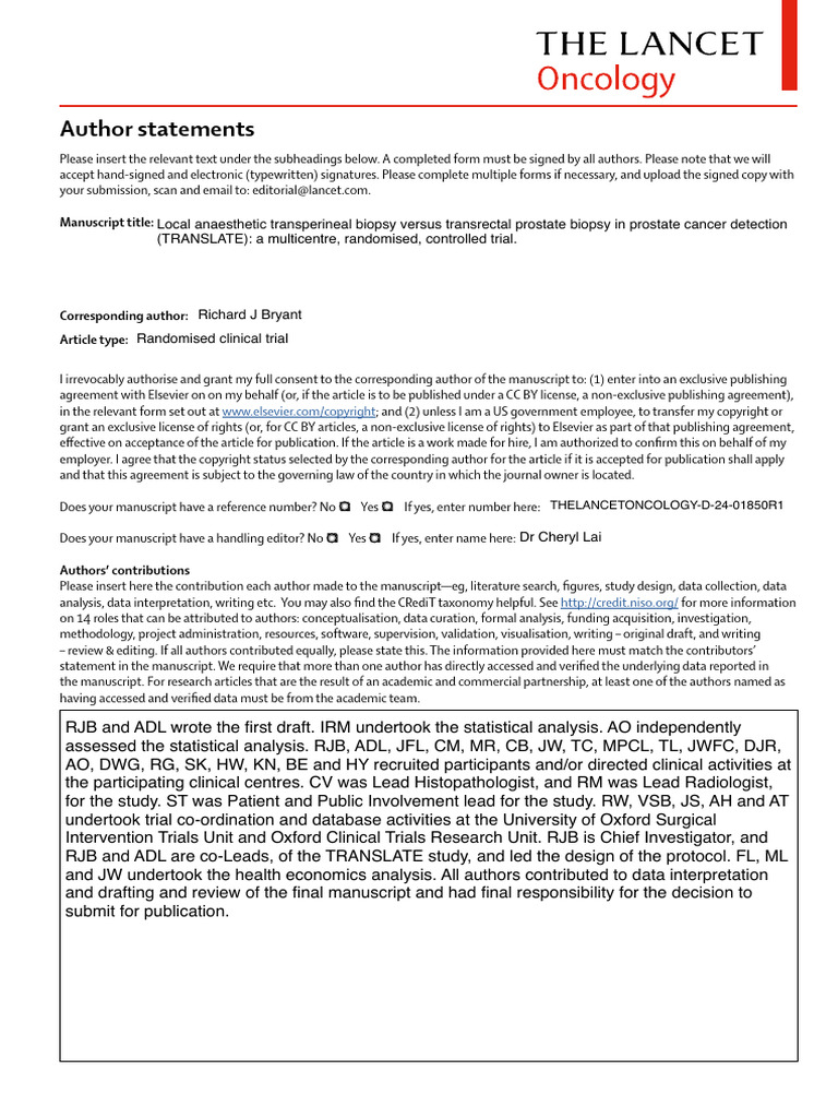 Tlo-Author-Signatures Master Copy 270125 | PDF | Informed Consent ...