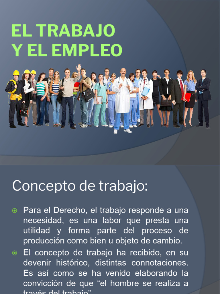 El Trabajo y El Empleo | PDF | Salario | Empleo