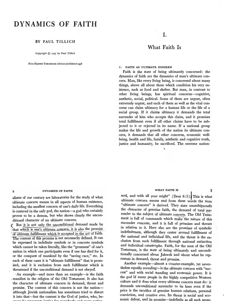 Dynamics of Faith Explained | PDF | Faith | Truth