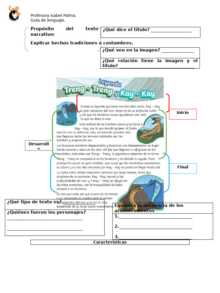 guia de la leyenda (3) | PDF | Leyendas | Escritura