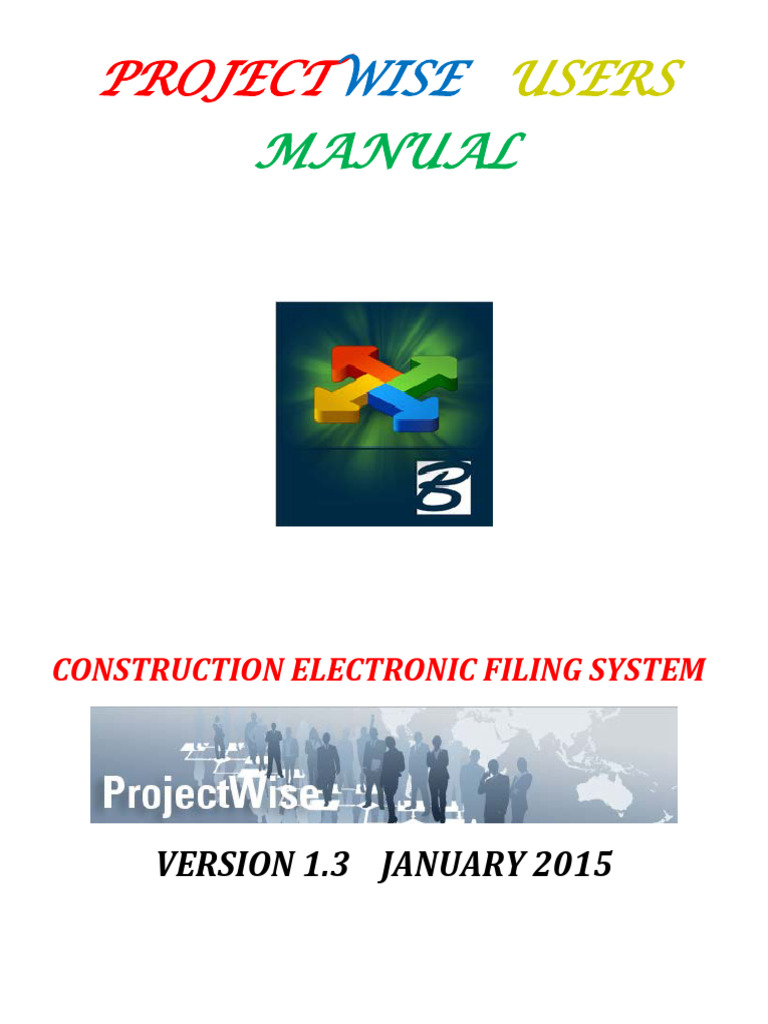2015 07 15 - Projectwise Construction Manual | PDF | Computer File | Login