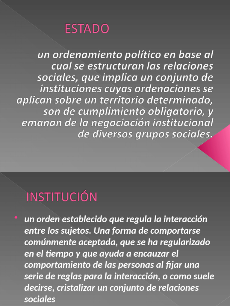 Estado | PDF | Institución | Estado (política)
