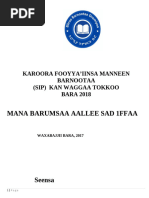 Qajjeelfama Jijjiiraa Barsiistotaafi HMB Bedru | PDF