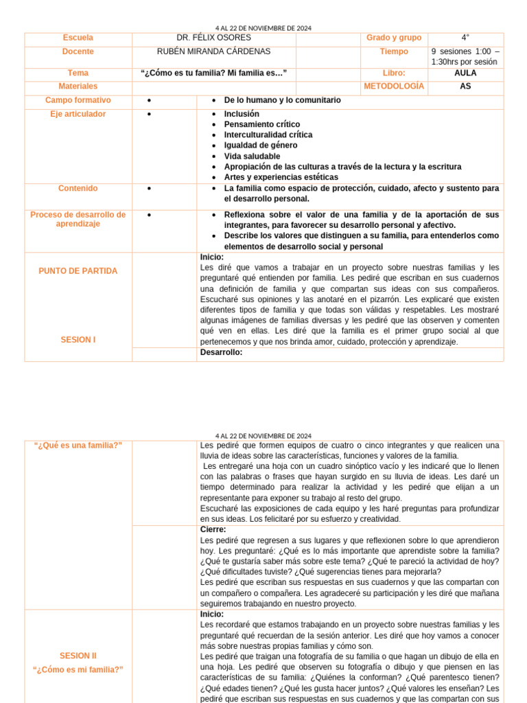 1. COMO ES TU FAMILIA MI FAMILIA ES | PDF | Creatividad | Comunicación ...