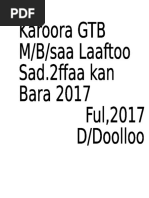 Unka Madaallii Daree 2015 | PDF