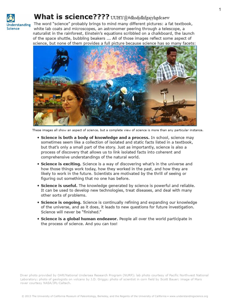 What Is Science? (UPDATED) | PDF | Science | Atoms