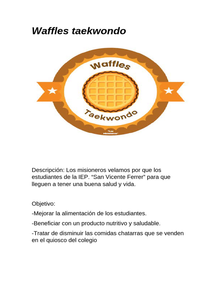 Waffles Taekwondo | PDF