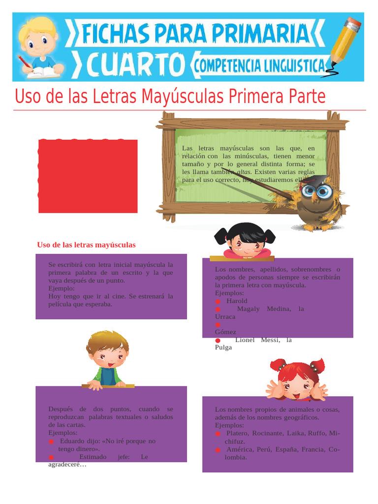 Uso Correcto de Mayúsculas | PDF | Caso de carta | Ortografía