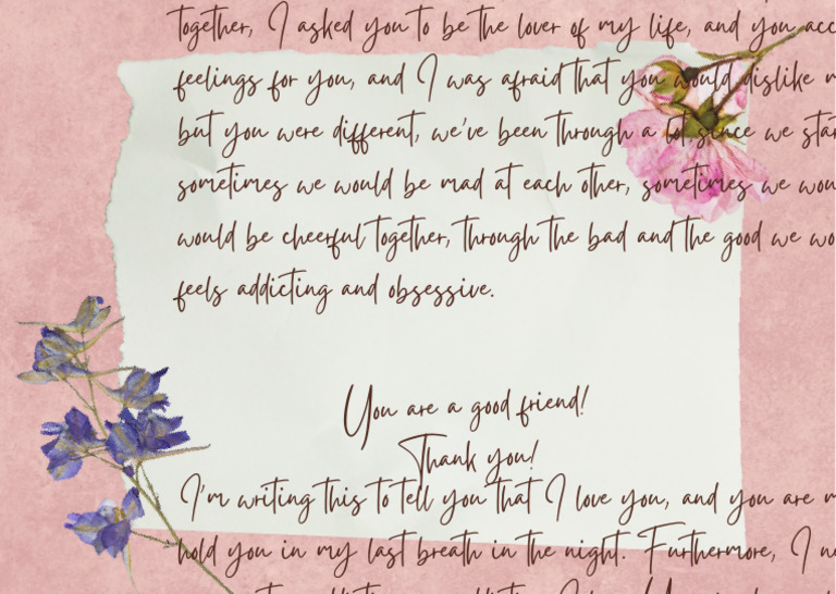 Pink Floral Love Message Card - 20250528 - 010345 - 0000 | PDF