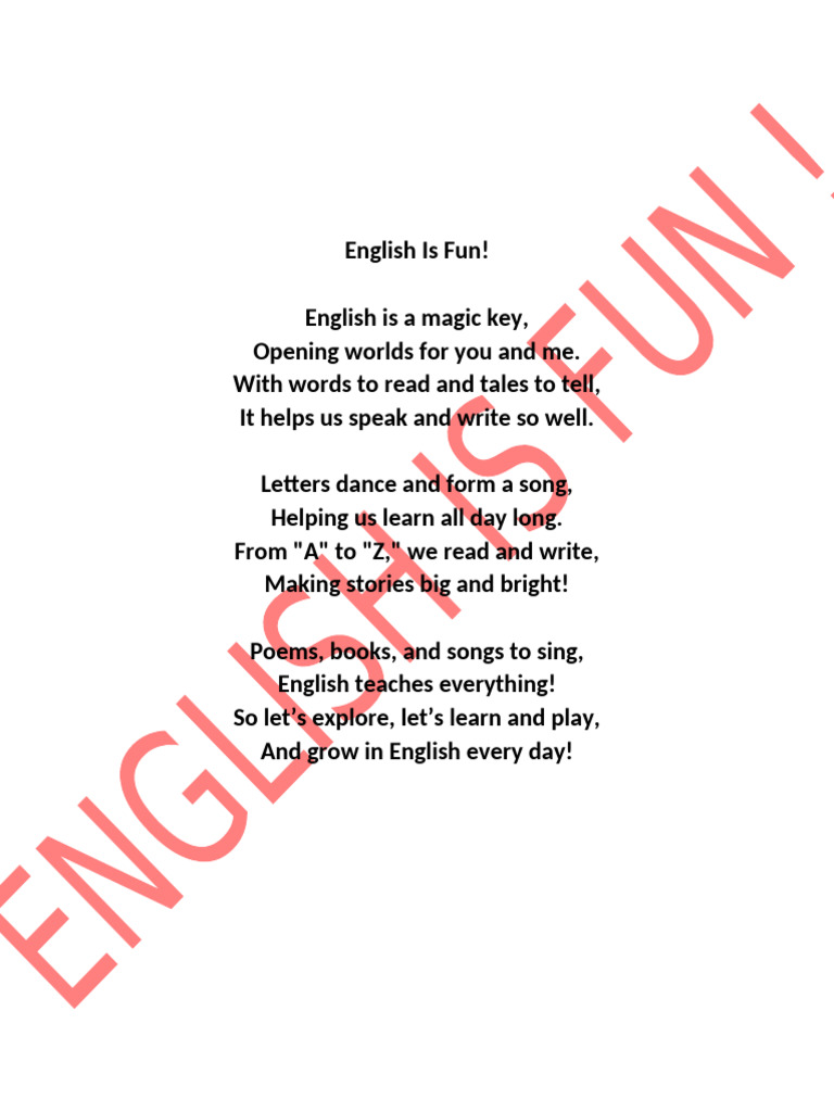 English Is Fun | PDF