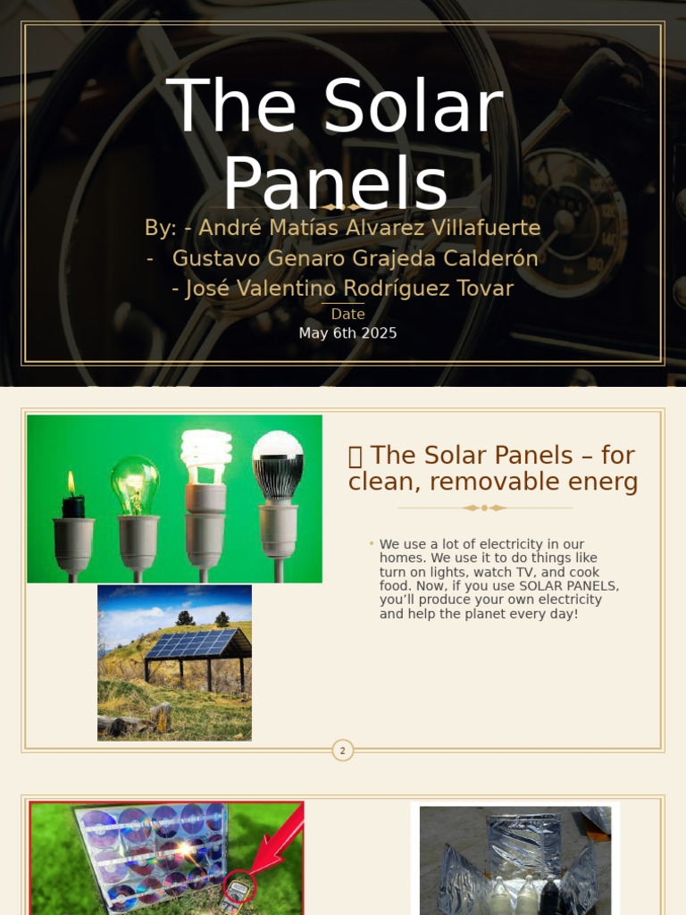 The Solar Panels | PDF