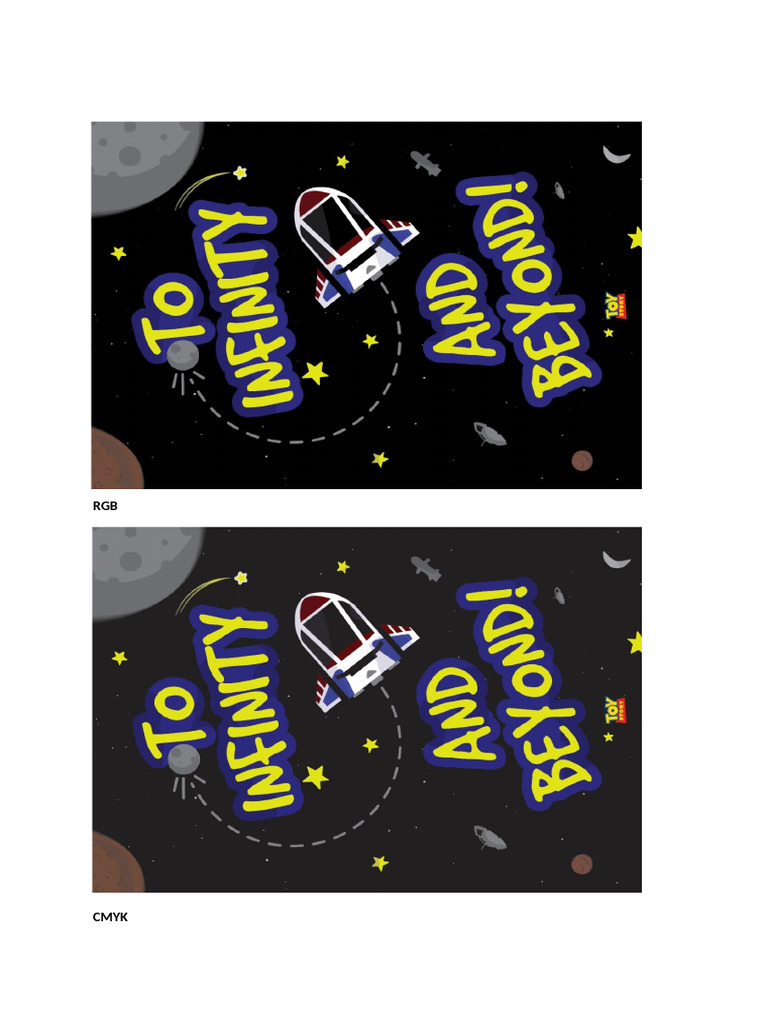 To Infinity and Beyond Colour Trial | PDF