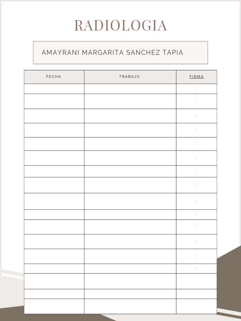 Beige and Brown Minimalist Work Log Tracker US Letter Document | PDF