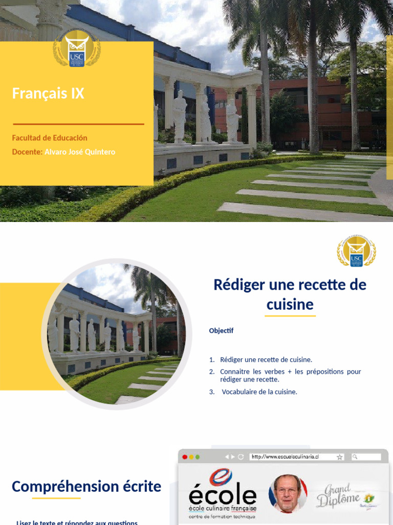 Rédiger une recette de cuisine | PDF
